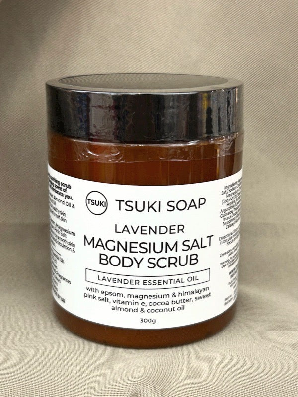 Lavender - Magnesium Salt Body Scrub – Tsuki Soap