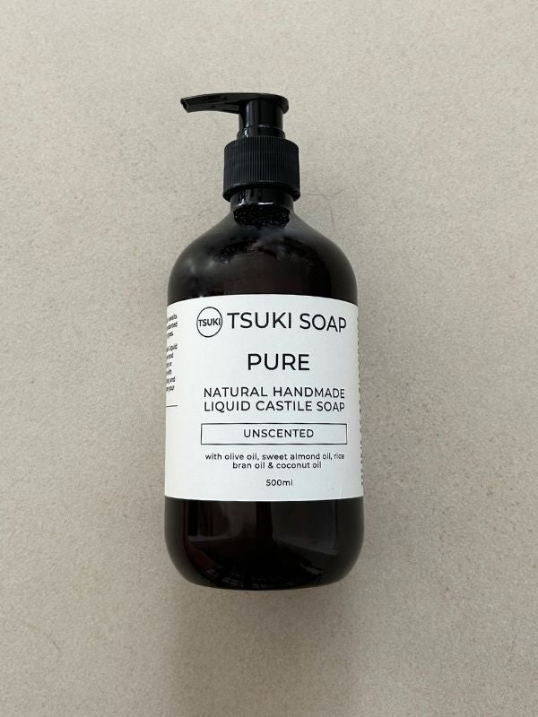 Pure Unscented - Handmade Natural Liquid Castile Soap – Tsuki Soap