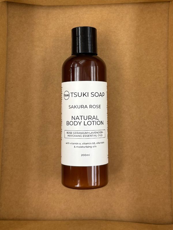 Sakura Rose Natural Body Lotion – Tsuki Soap